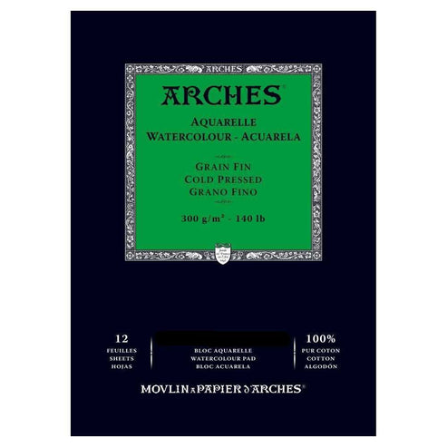 Arches Watercolour Paper Pad Medium 300gsm – Art to Art