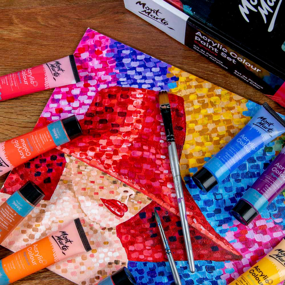 Mont Marte Signature Acrylic Paints – Affordable, High-Coverage ...