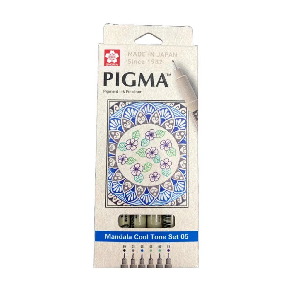 Sakura Pigma Micron Mandala Cool Tone Set 05 – Art to Art